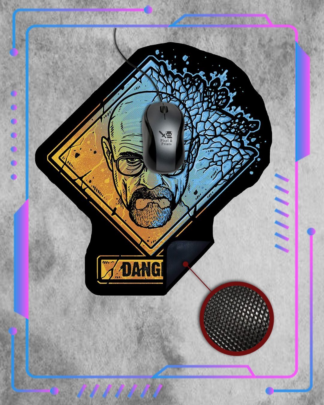 Mousepad Custom Breaking Bad – Pixel and Prints