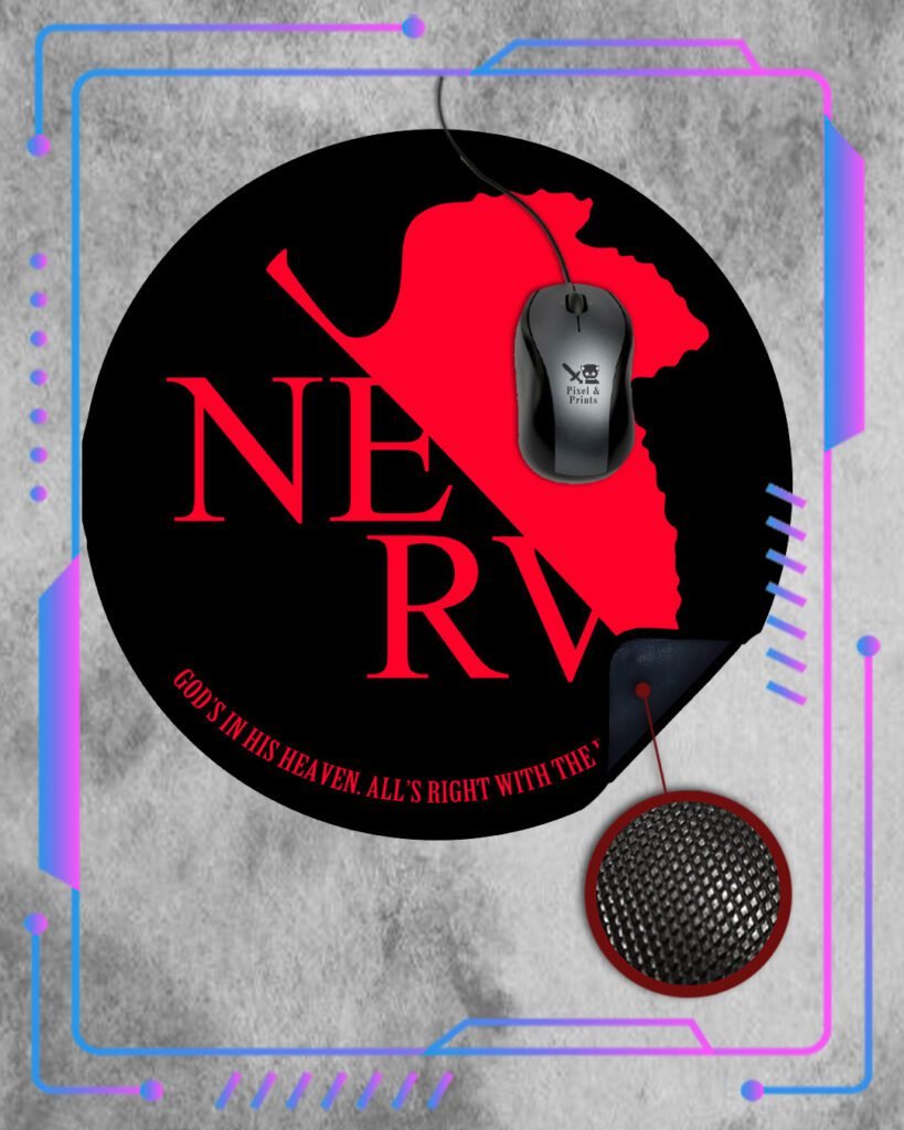 Mousepad Custom Evangelion, NERV – Pixel and Prints