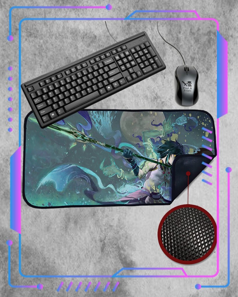 Mousepad XL Genshin Impact, Xiao #1 – Pixel and Prints