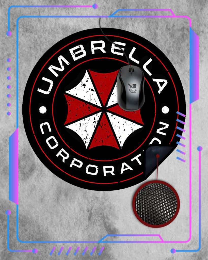 Mousepad Custom Resident Evil, Umbrella – Pixel and Prints