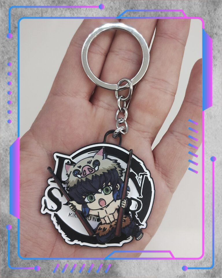 Llavero Spinner Demon Slayer, Inosuke – Pixel and Prints