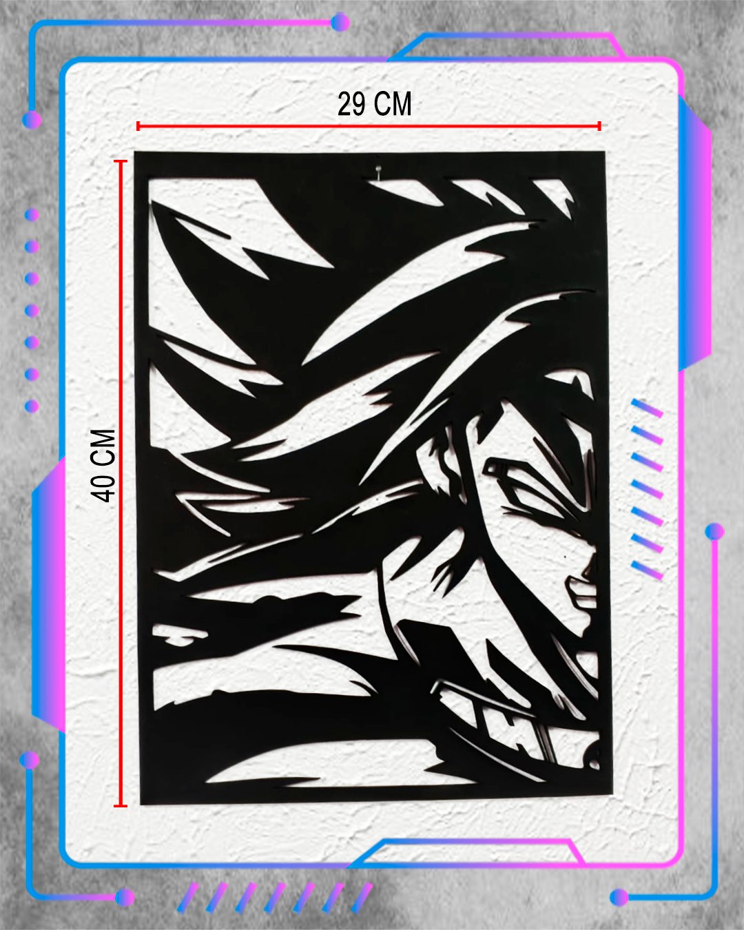 Cuadro 2D Dragon Ball Z, Broly – Pixel and Prints