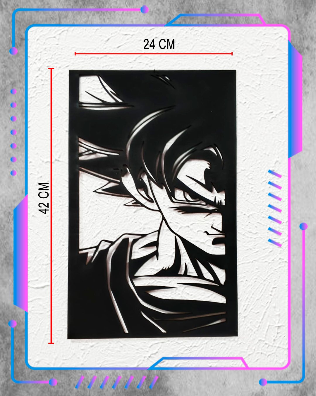 Cuadro 2D Dragon Ball Z, Goku – Pixel and Prints
