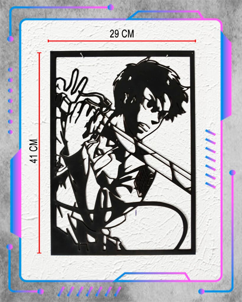 Cuadro 2D Shingeki no Kyojin, Eren – Pixel and Prints