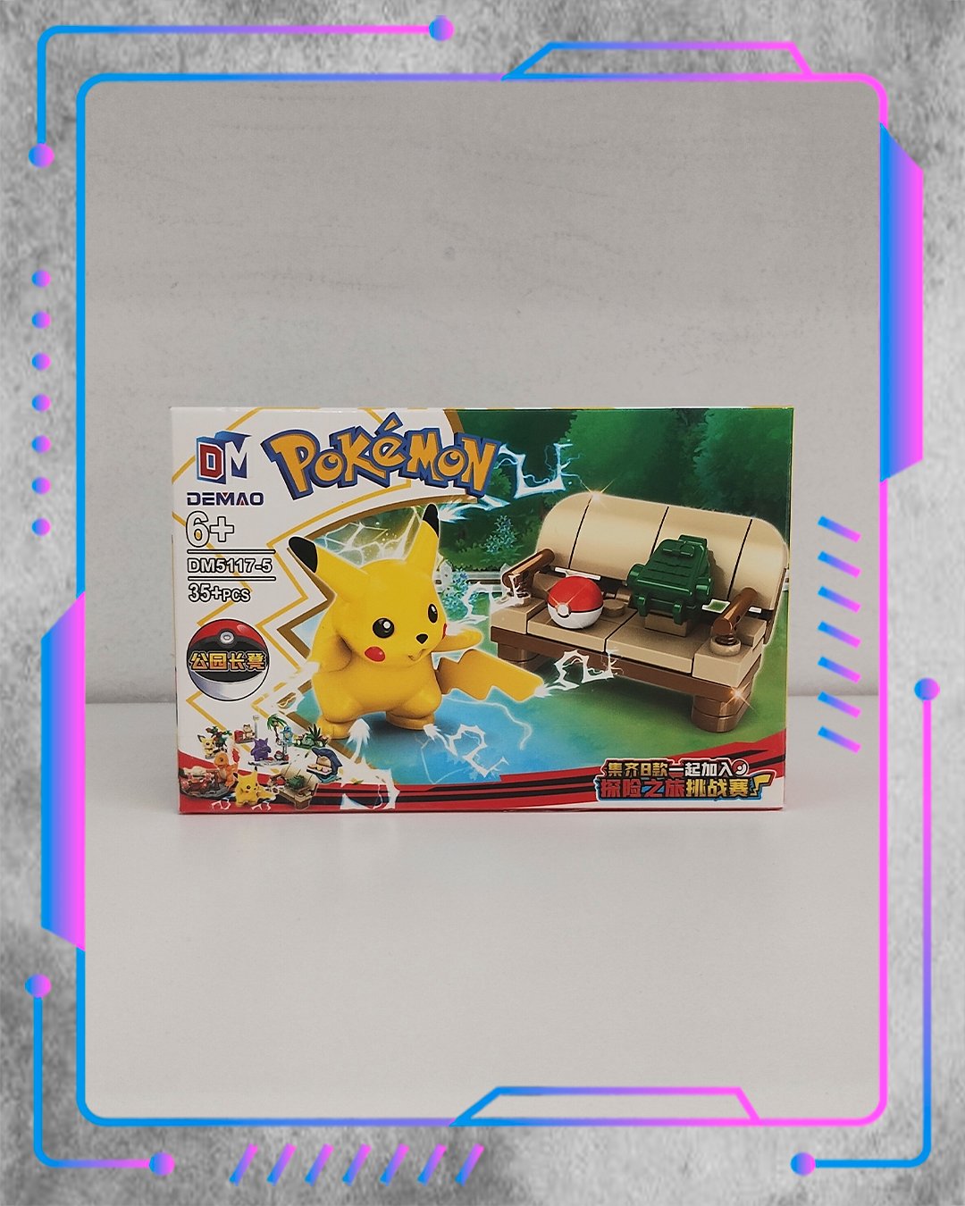 Set de coleccion Pokemon, Pikachu – Pixel and Prints